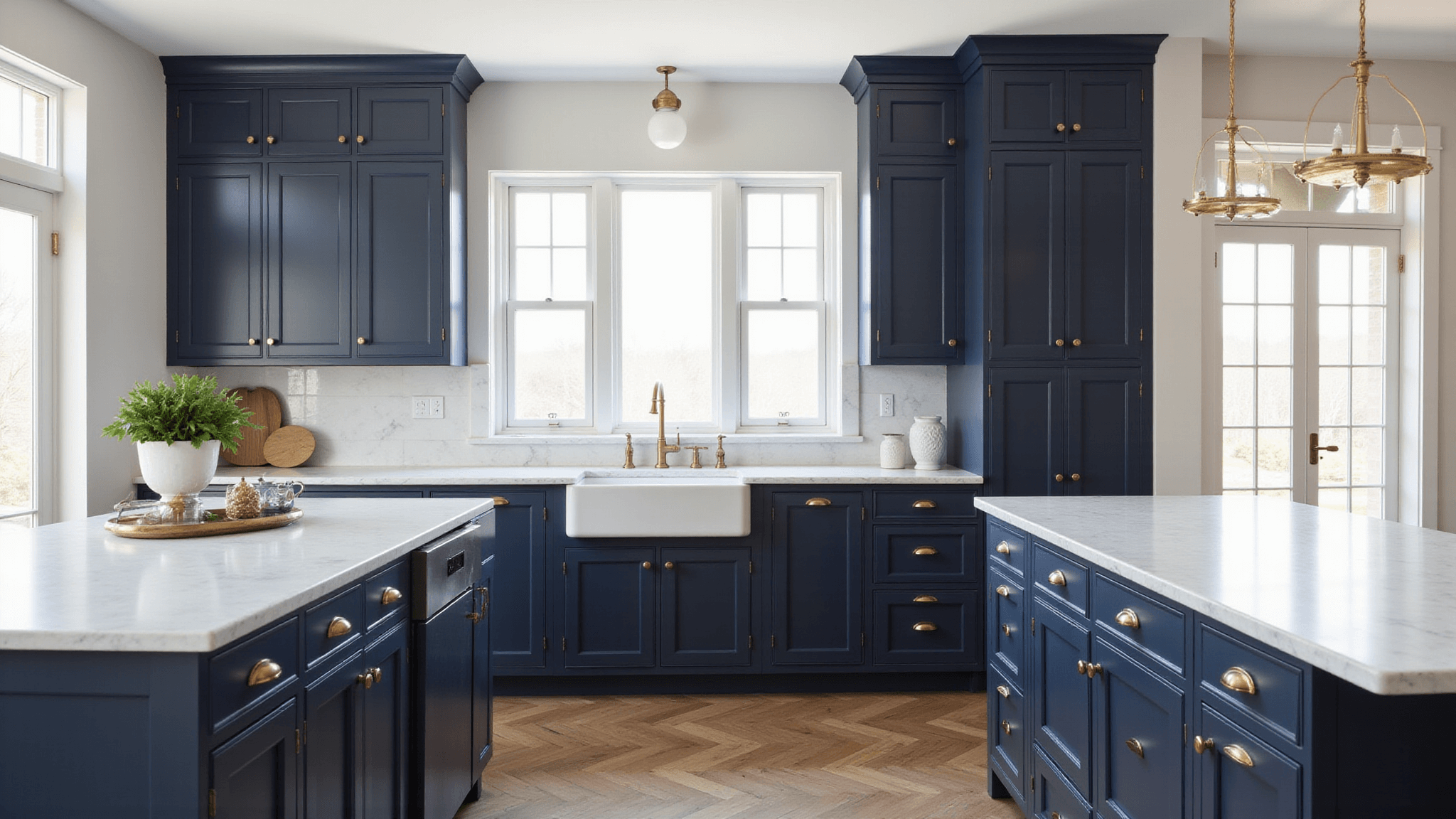 Navy Kitchen Cabinets: A Timeless Design Statement for Your Home ...