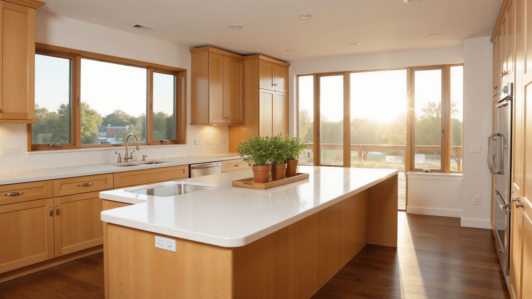 Maple Cabinets and White Countertops: The Ultimate Kitchen Design ...